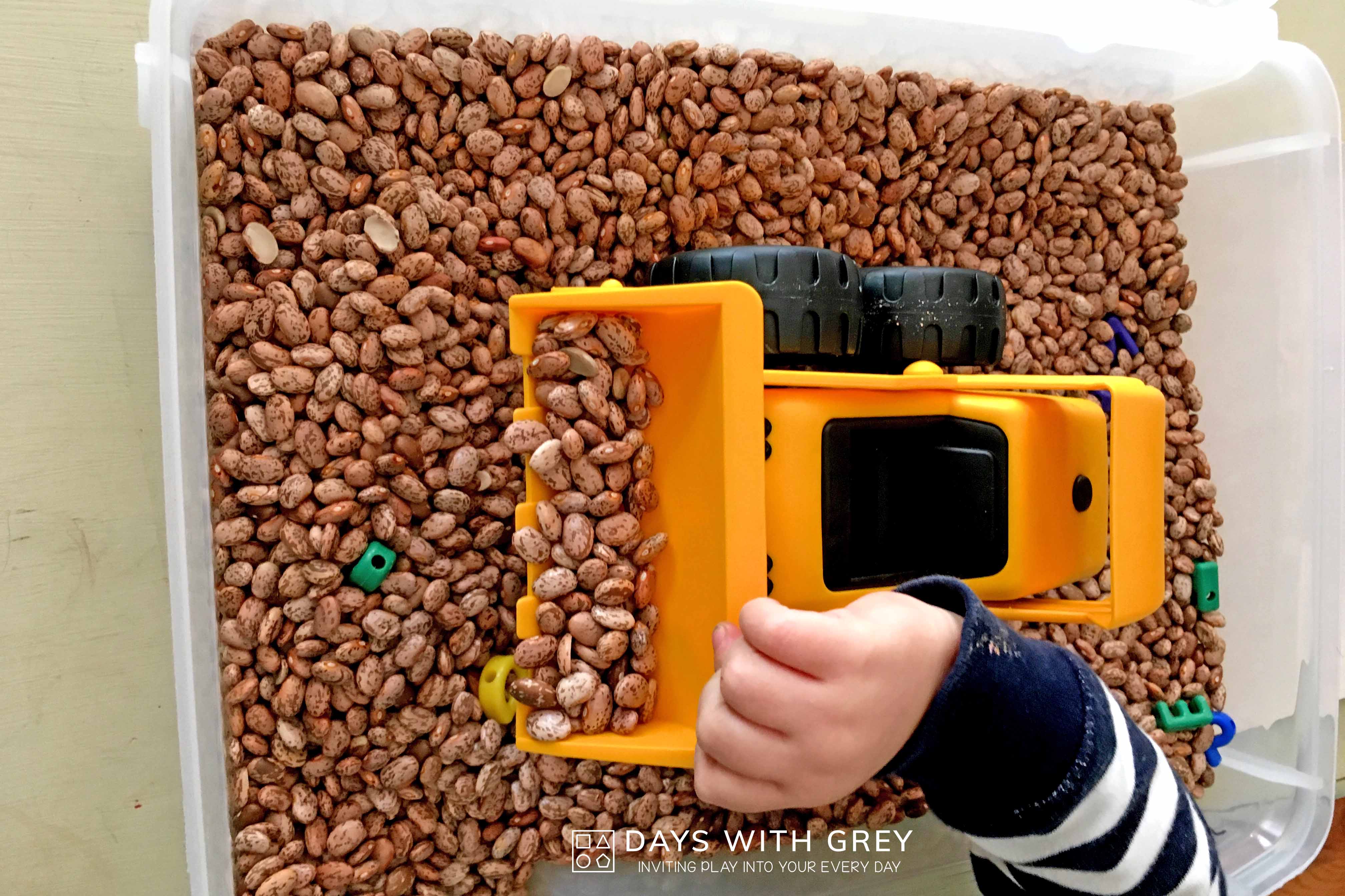 ABC Sensory Bean Bin - Days With Grey