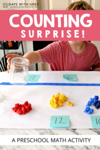Counting Surprise for Preschool Math - Days With Grey