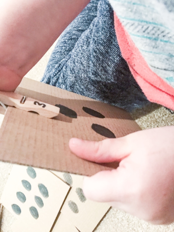 DIY Counting with Cardboard Game for Preschoolers - Days With Grey