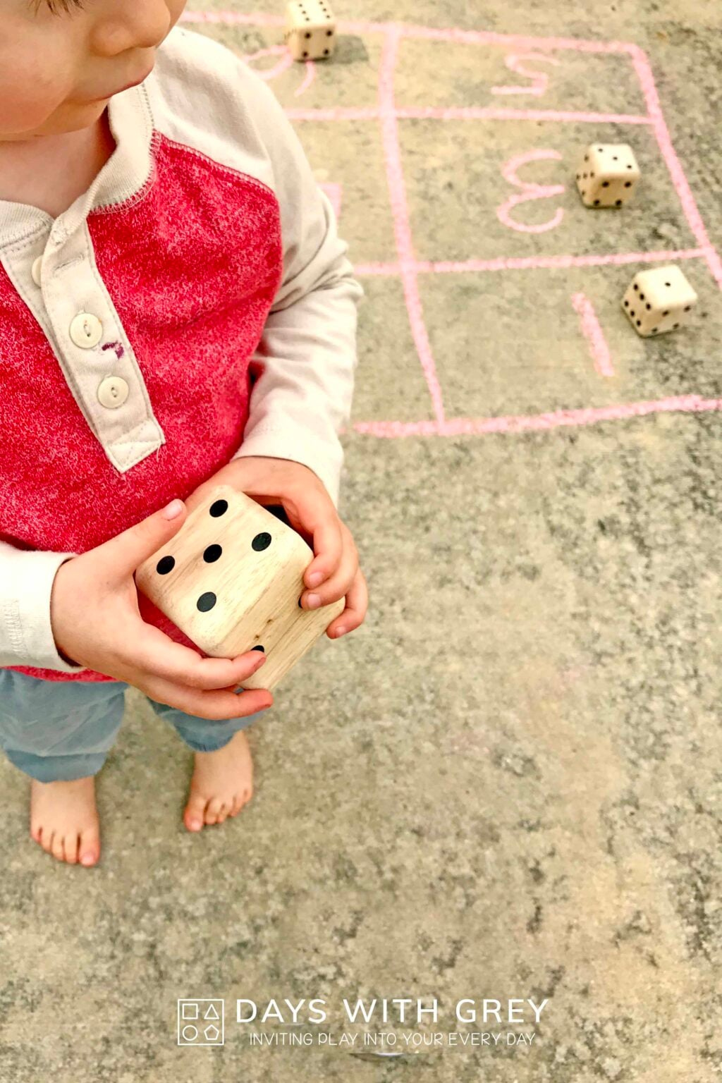 Math Dice Game with Movement - Days With Grey