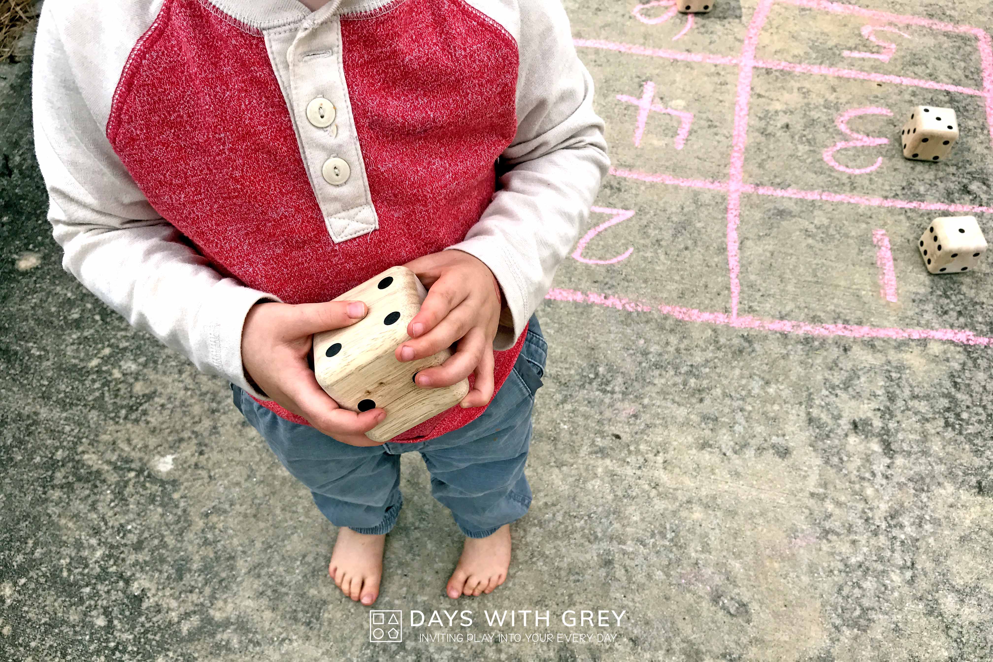 Math Dice Game with Movement - Days With Grey