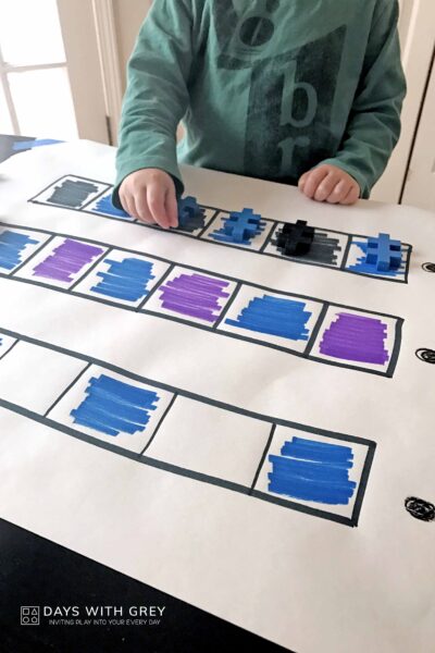 Preschool AB Pattern Practice - Days With Grey