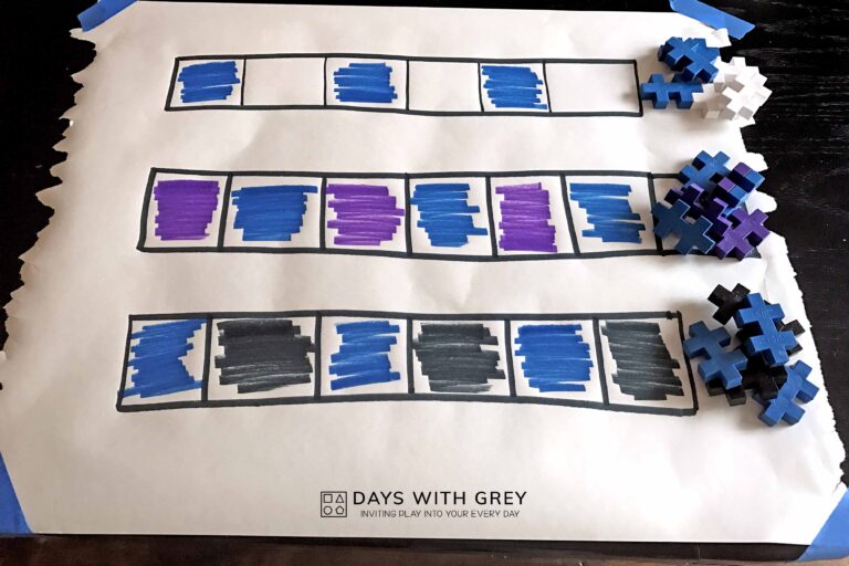 Preschool AB Pattern Practice - Days With Grey