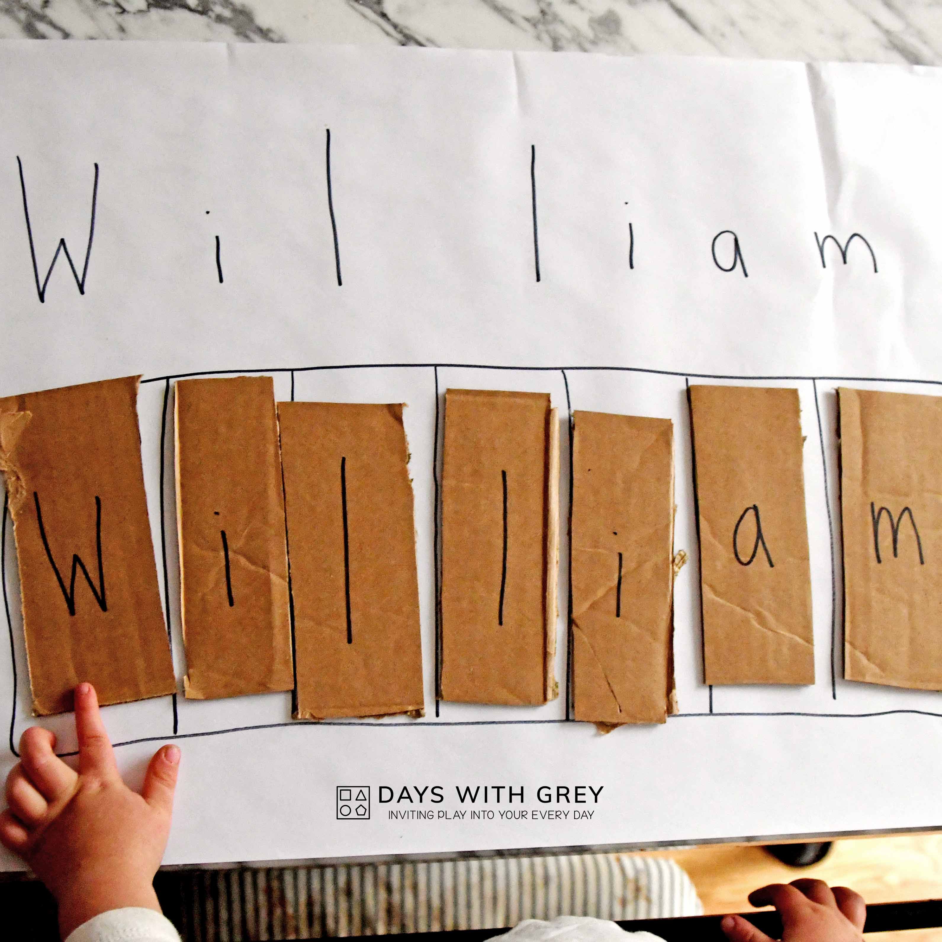 15 FUN Name Activities for Preschoolers - Days With Grey