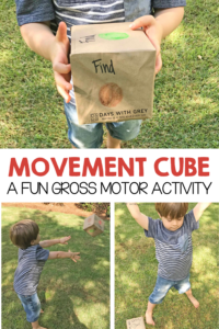 Movement Cube for Preschoolers - Days With Grey