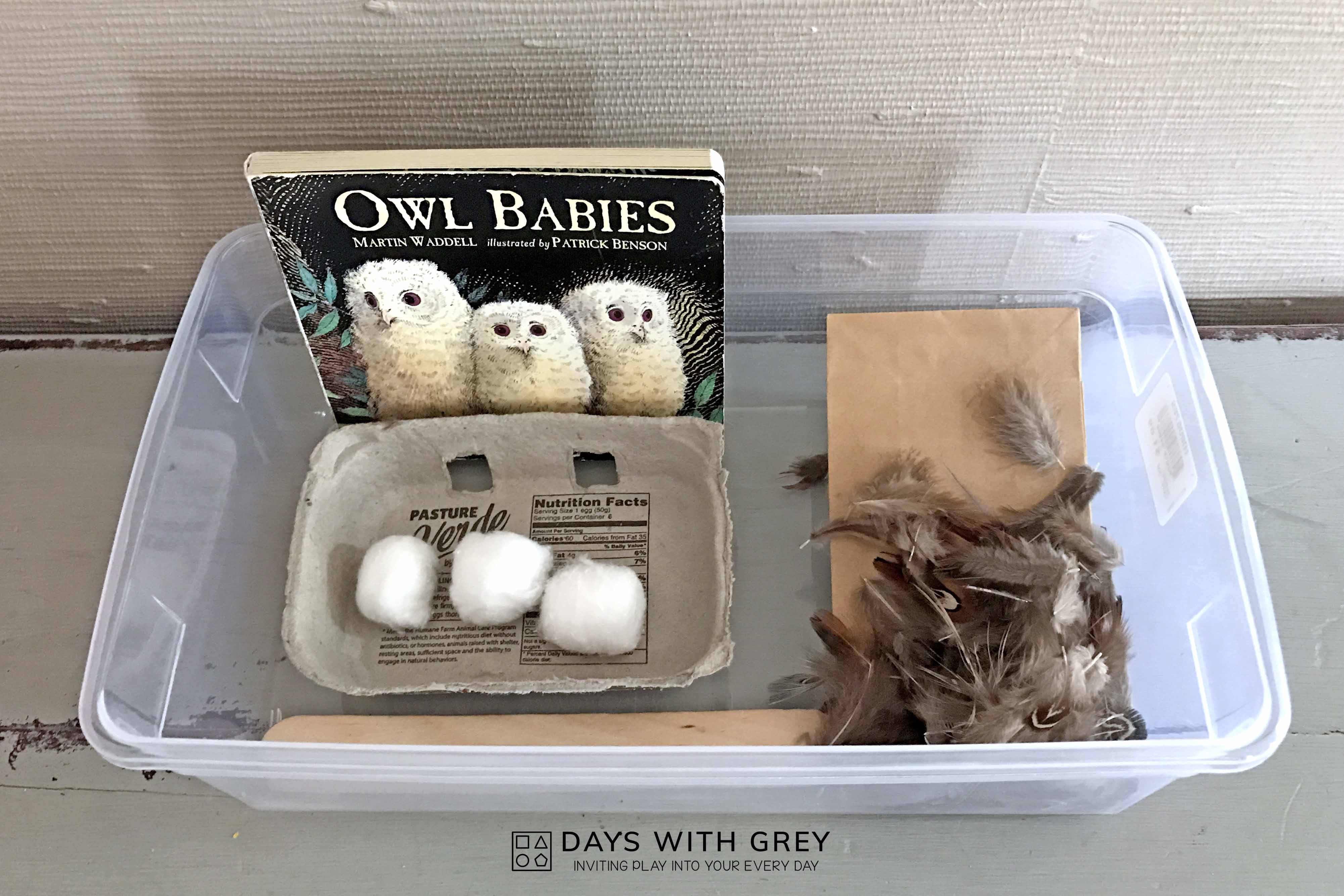 Owl Babies Activity Book Retell - Days With Grey