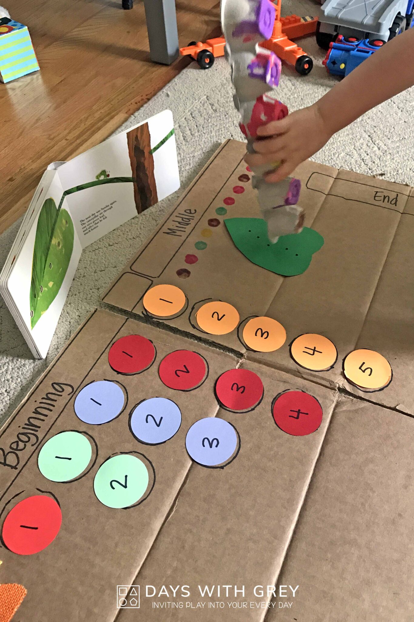 The Very Hungry Caterpillar Count Up - Days With Grey