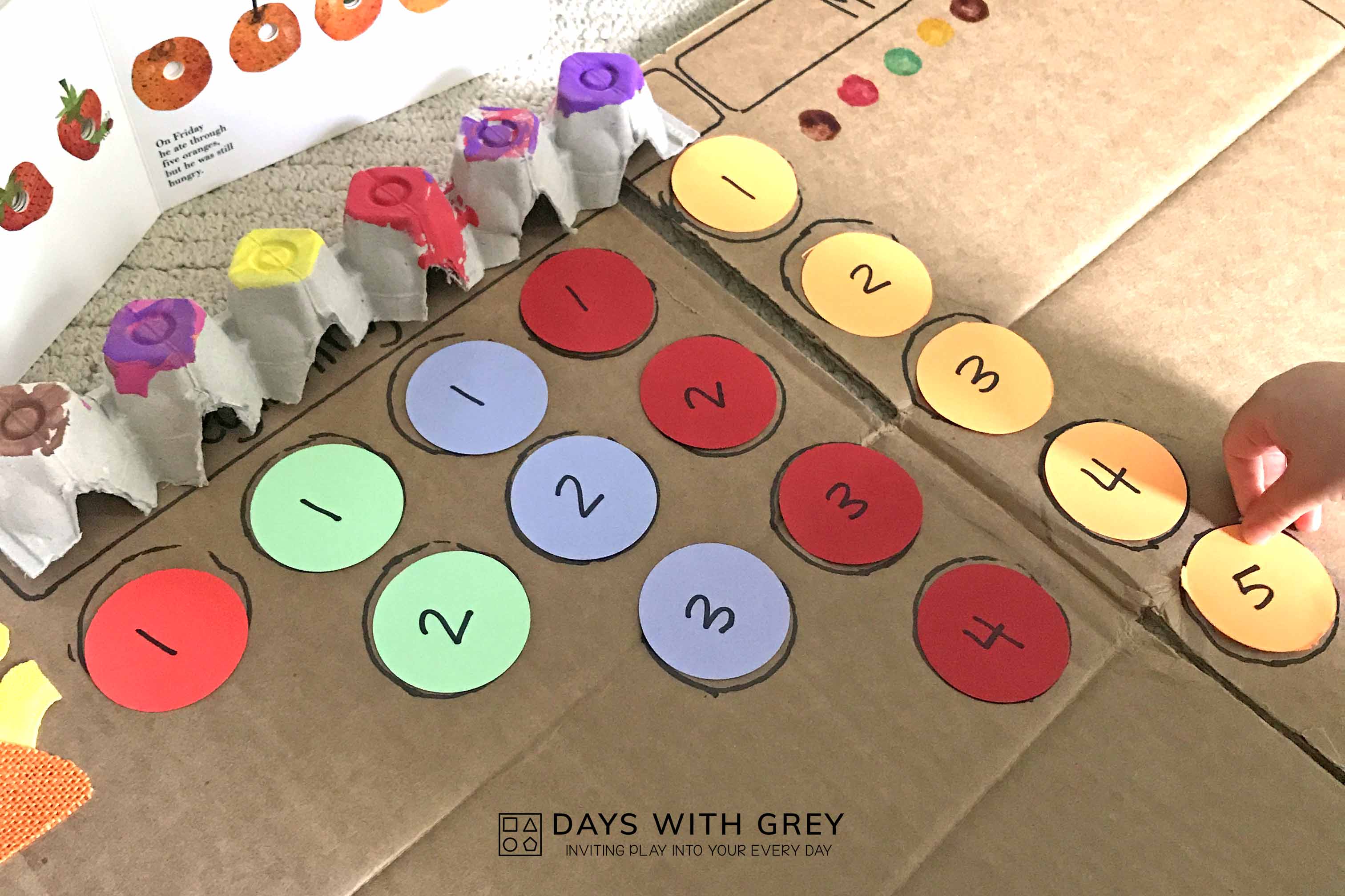 The Very Hungry Caterpillar Count Up - Days With Grey