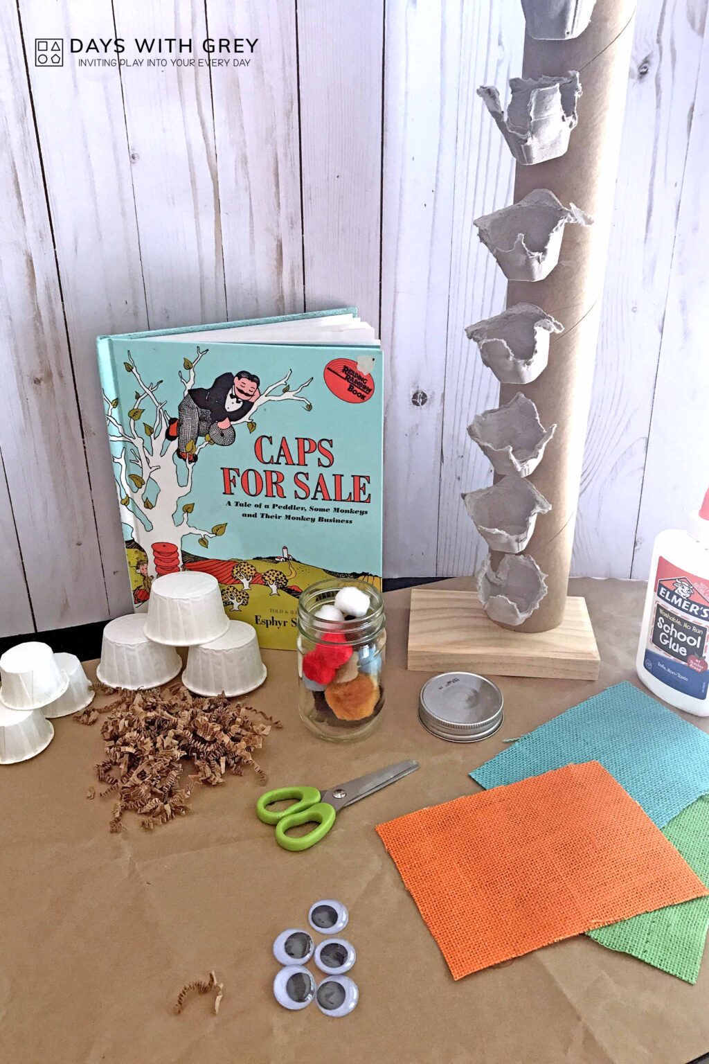 Caps for Sale Preschool Activity - Days With Grey