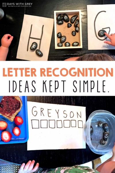 Quick and Easy Letter Recognition Activities - Days With Grey