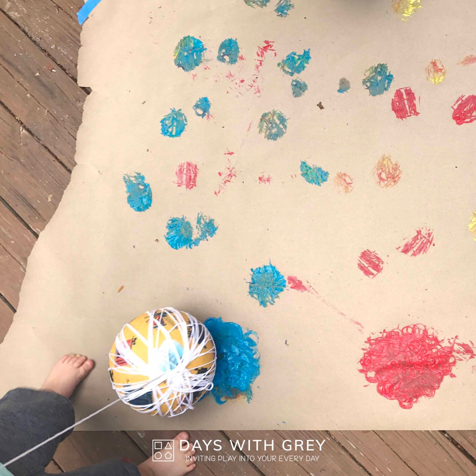How to Splatter Paint for Kids - Days With Grey