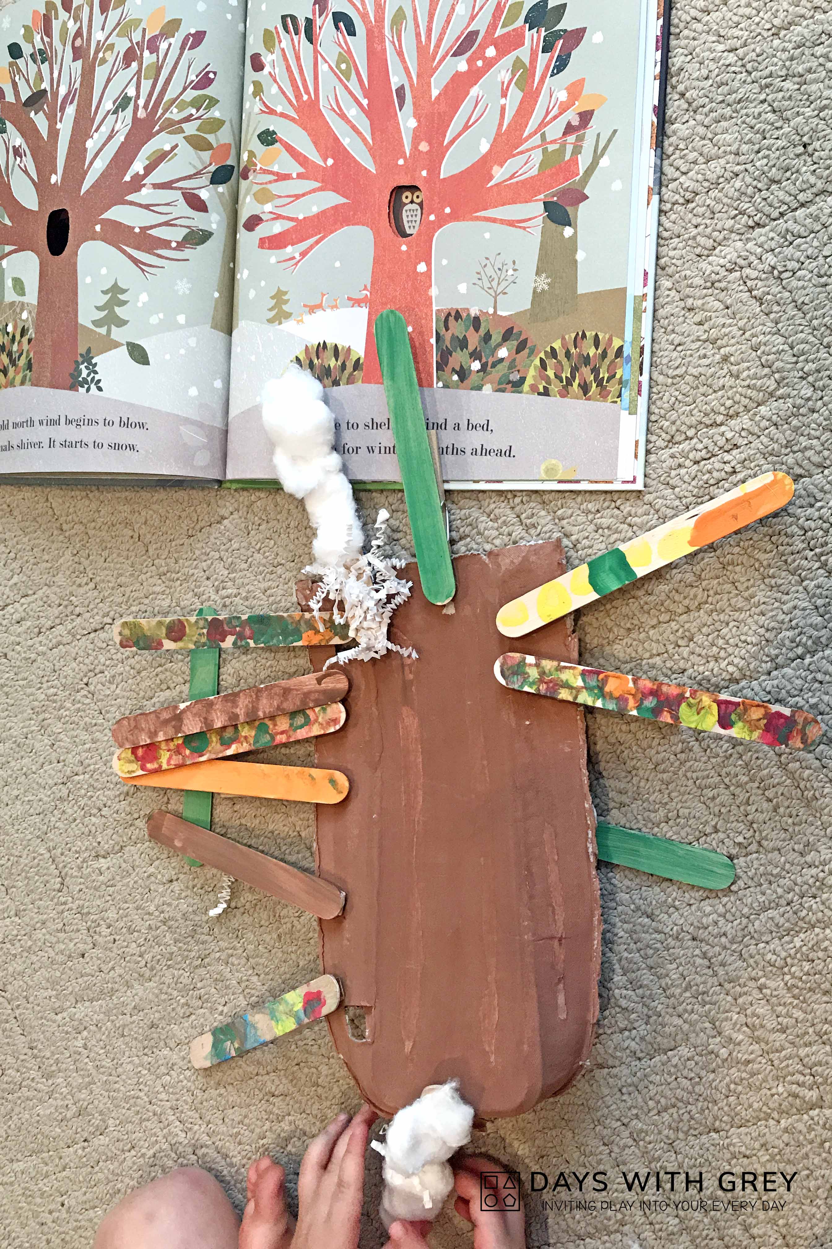 Tree: A Peek Through Picture Book Activity - Days With Grey