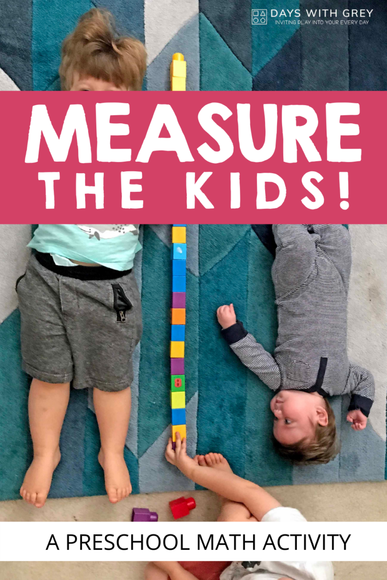 Measuring Kids with Blocks - Days With Grey
