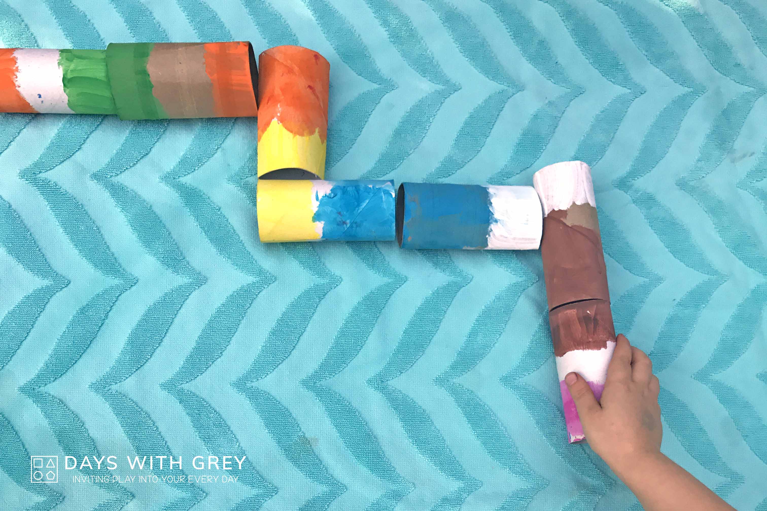 Paper Tube Color Maze - Days With Grey
