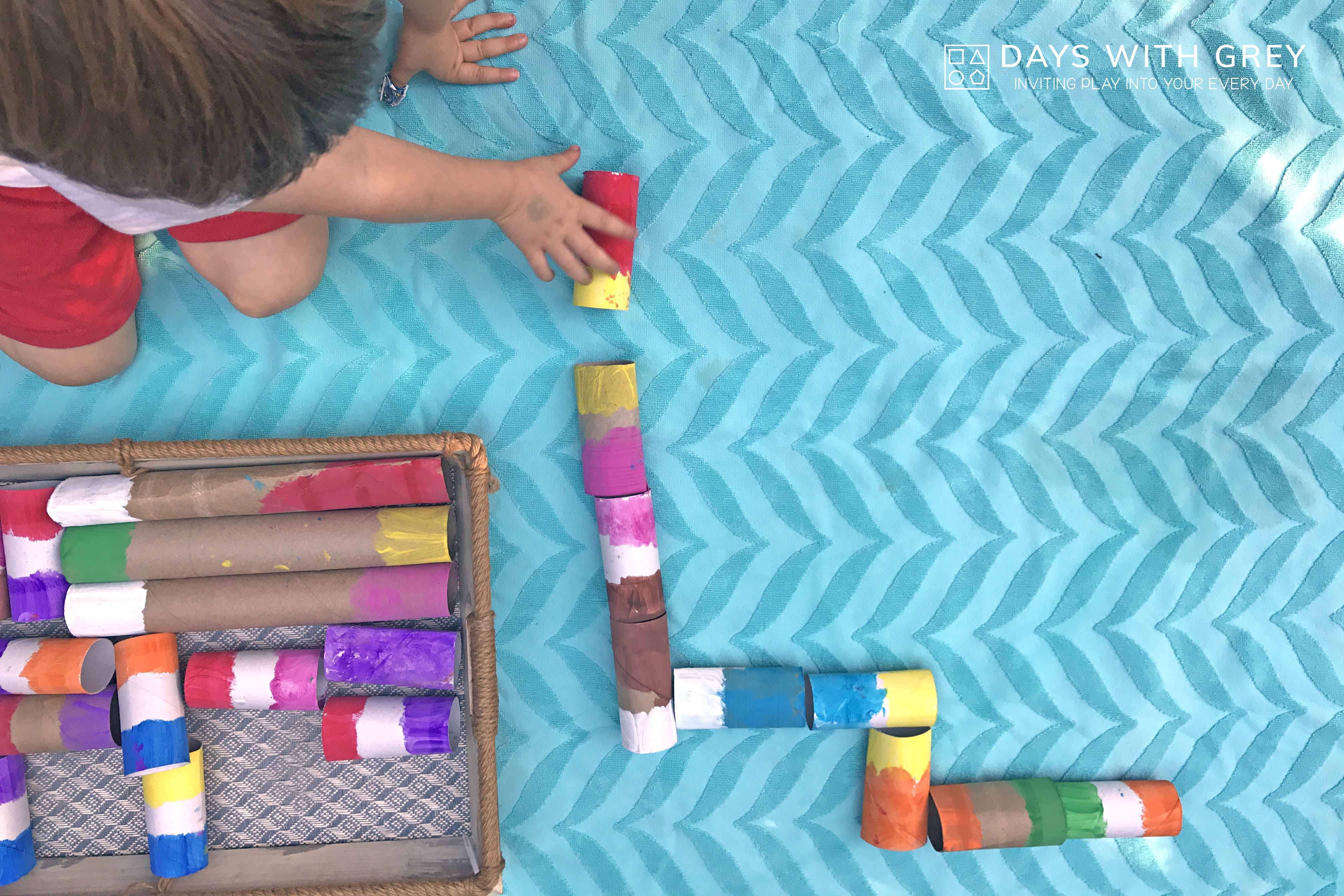 Paper Tube Color Maze - Days With Grey