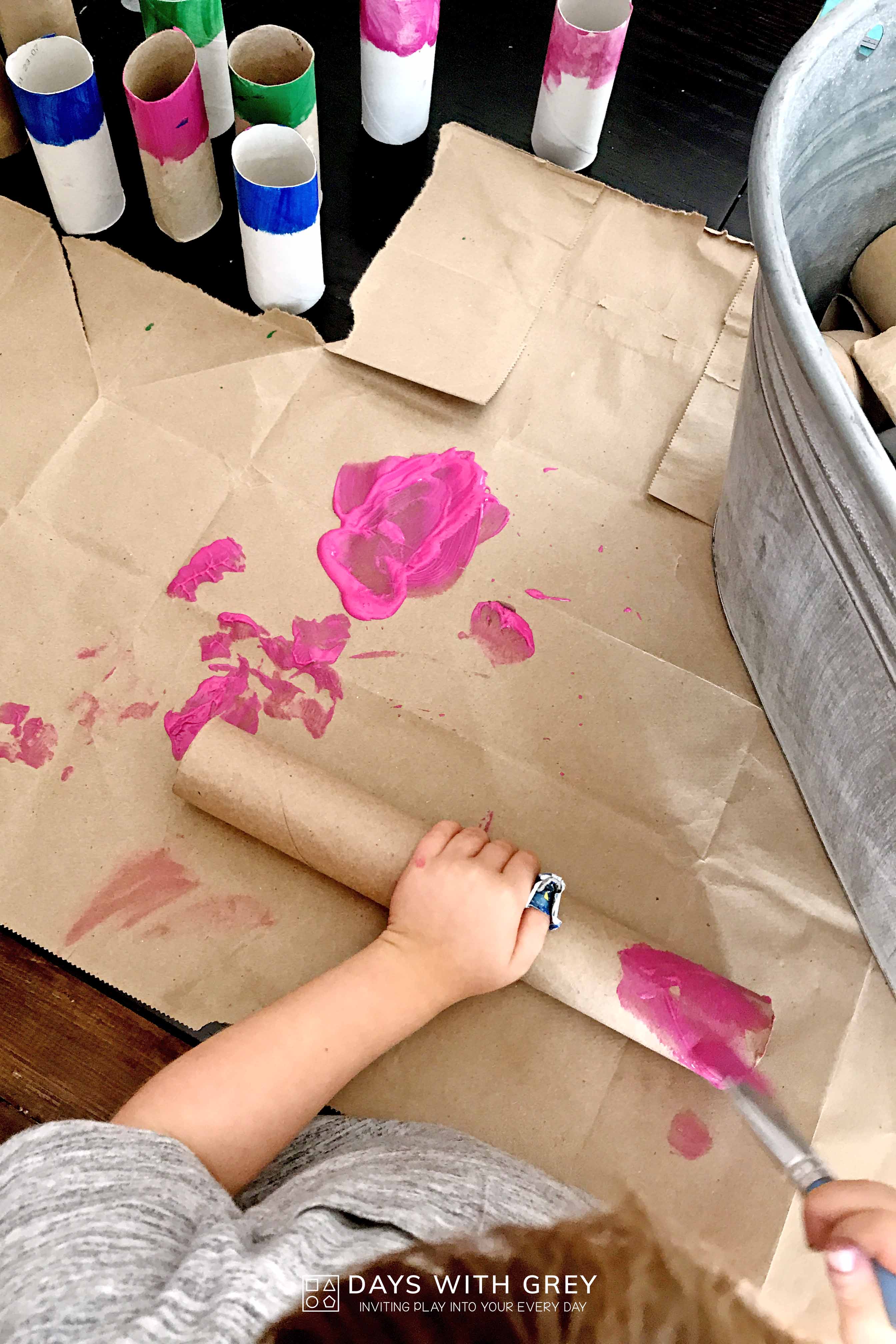 Paper Tube Color Maze - Days With Grey