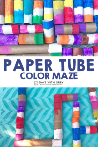 Paper Tube Color Maze - Days With Grey