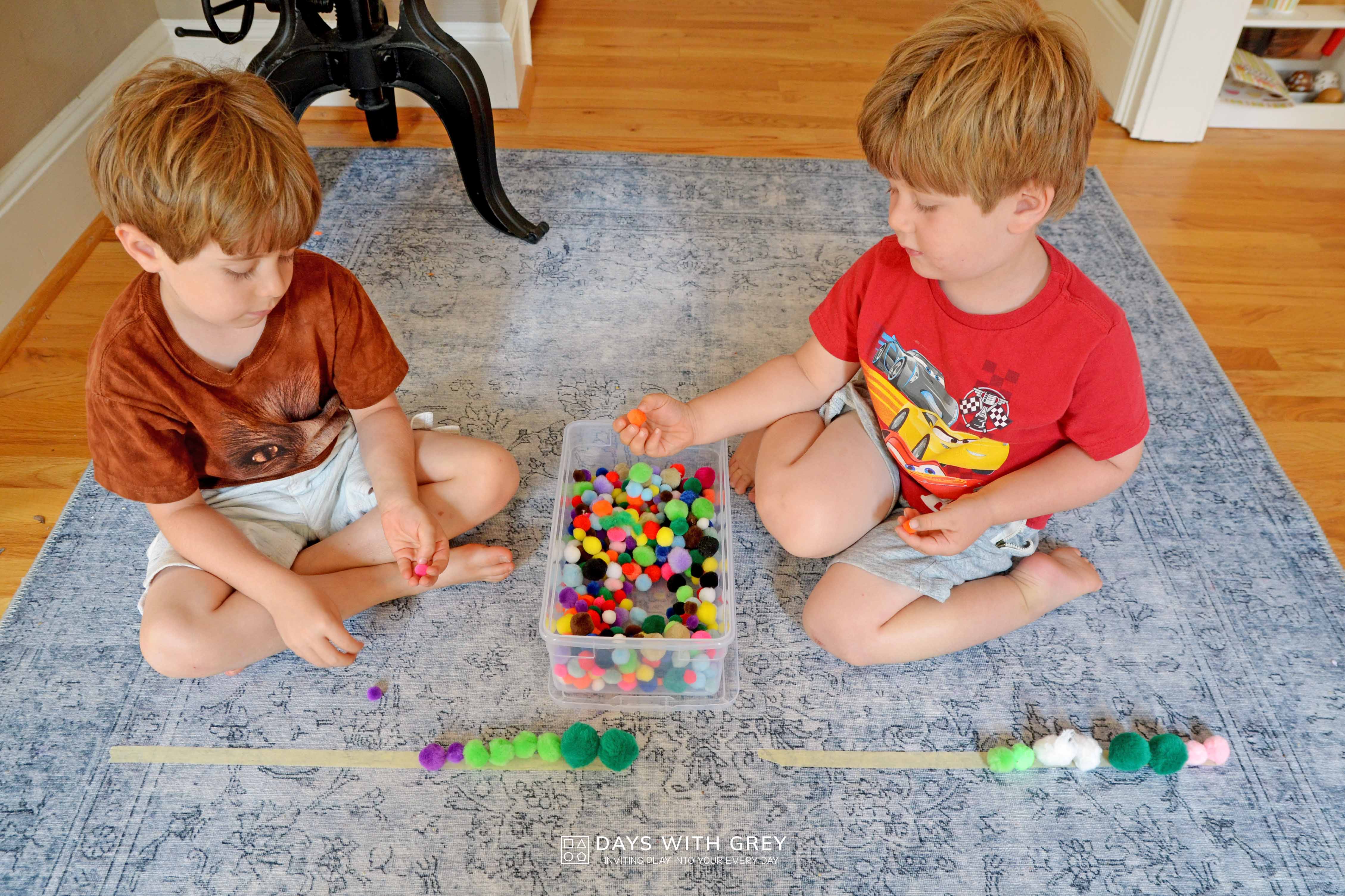 Pom Pom Matching Game - Days With Grey