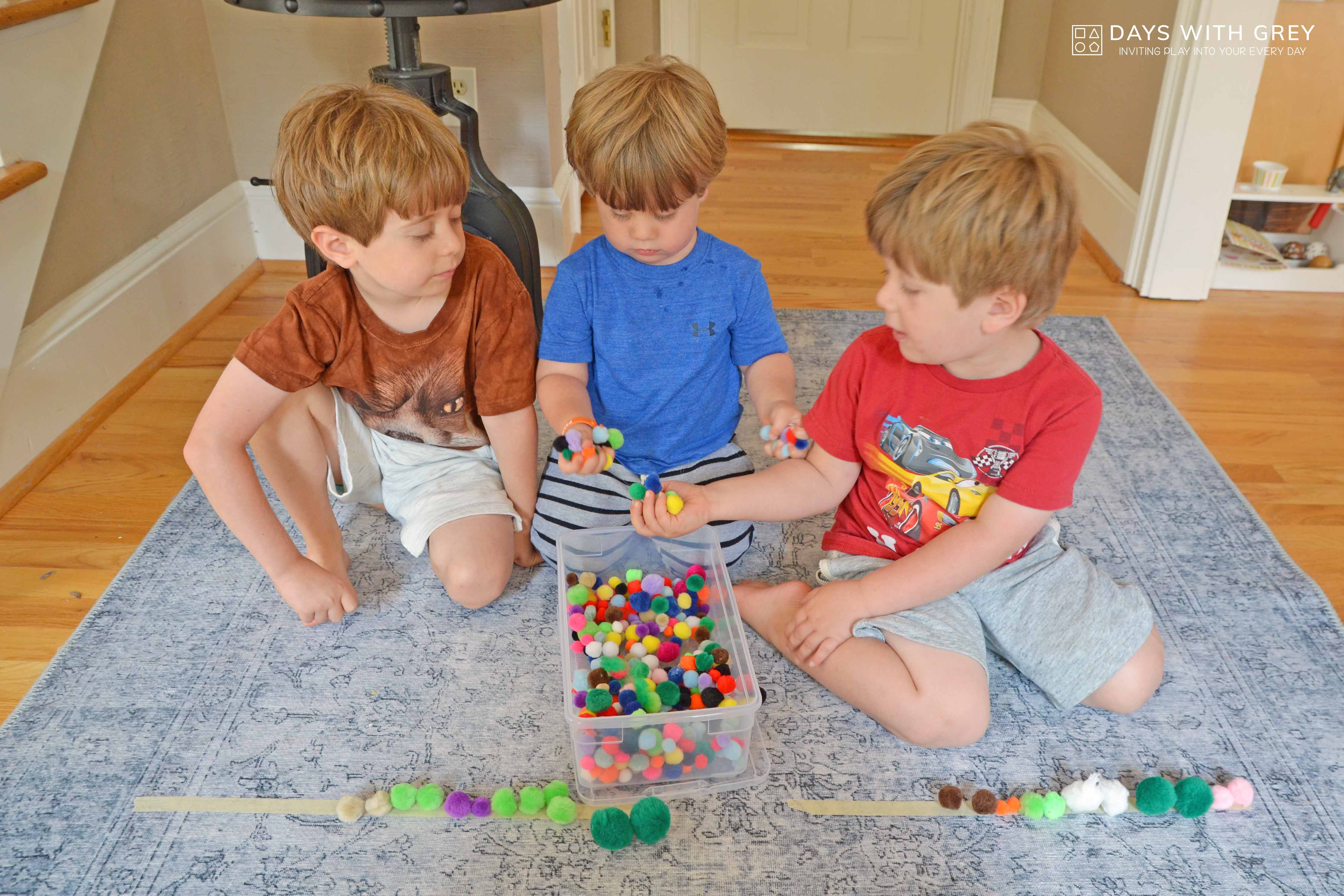 Pom Pom Matching Game - Days With Grey