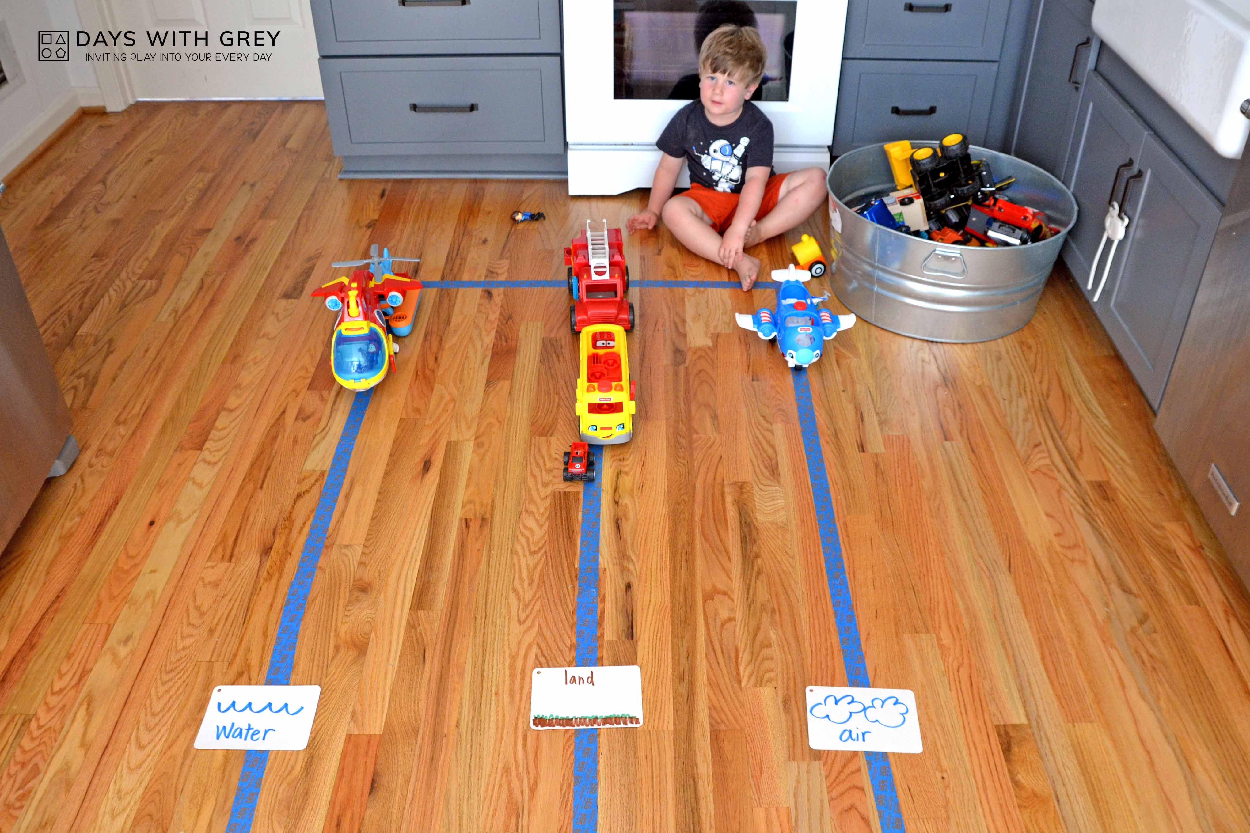 Transportation Toy Sort - Days With Grey