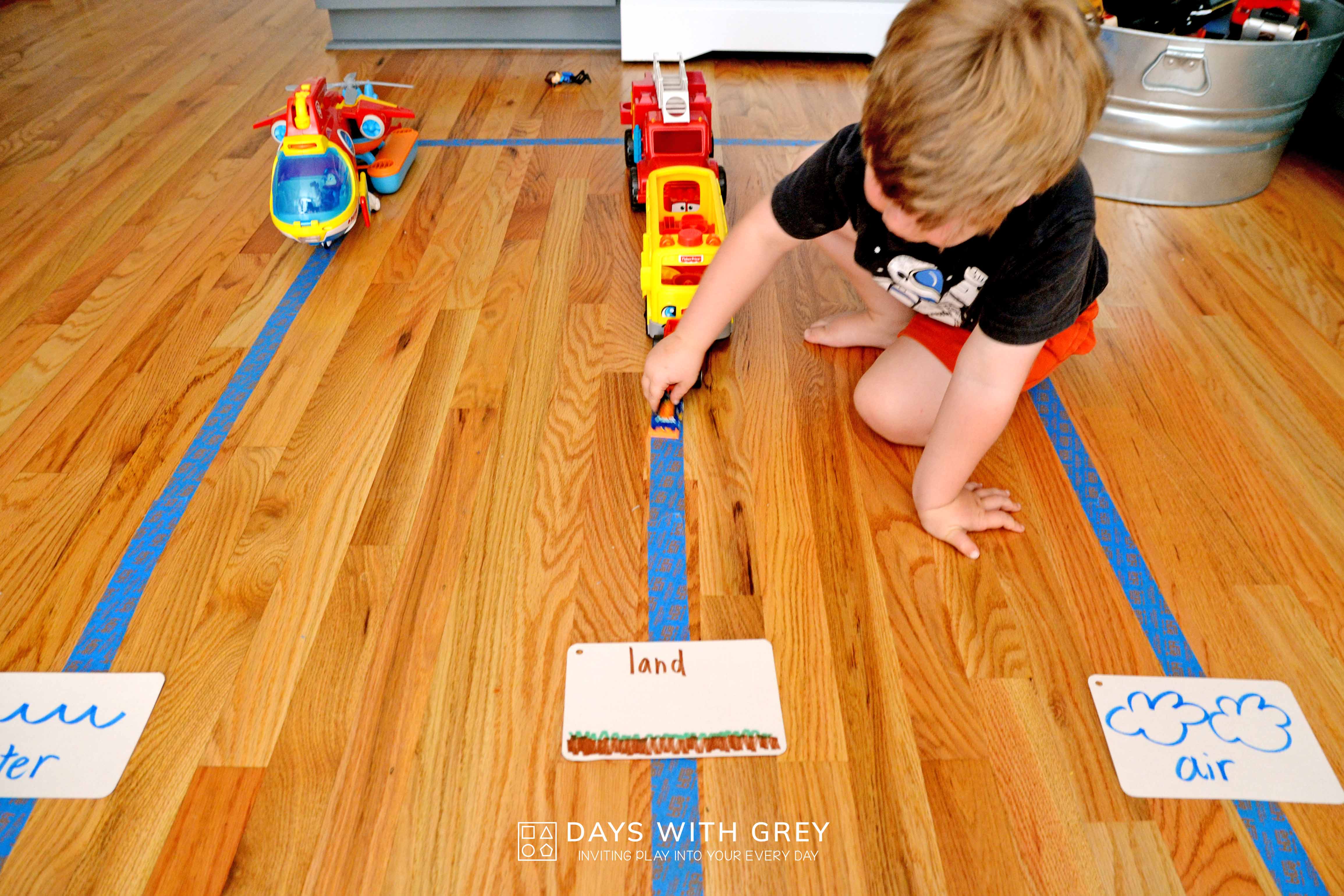 Transportation Toy Sort - Days With Grey