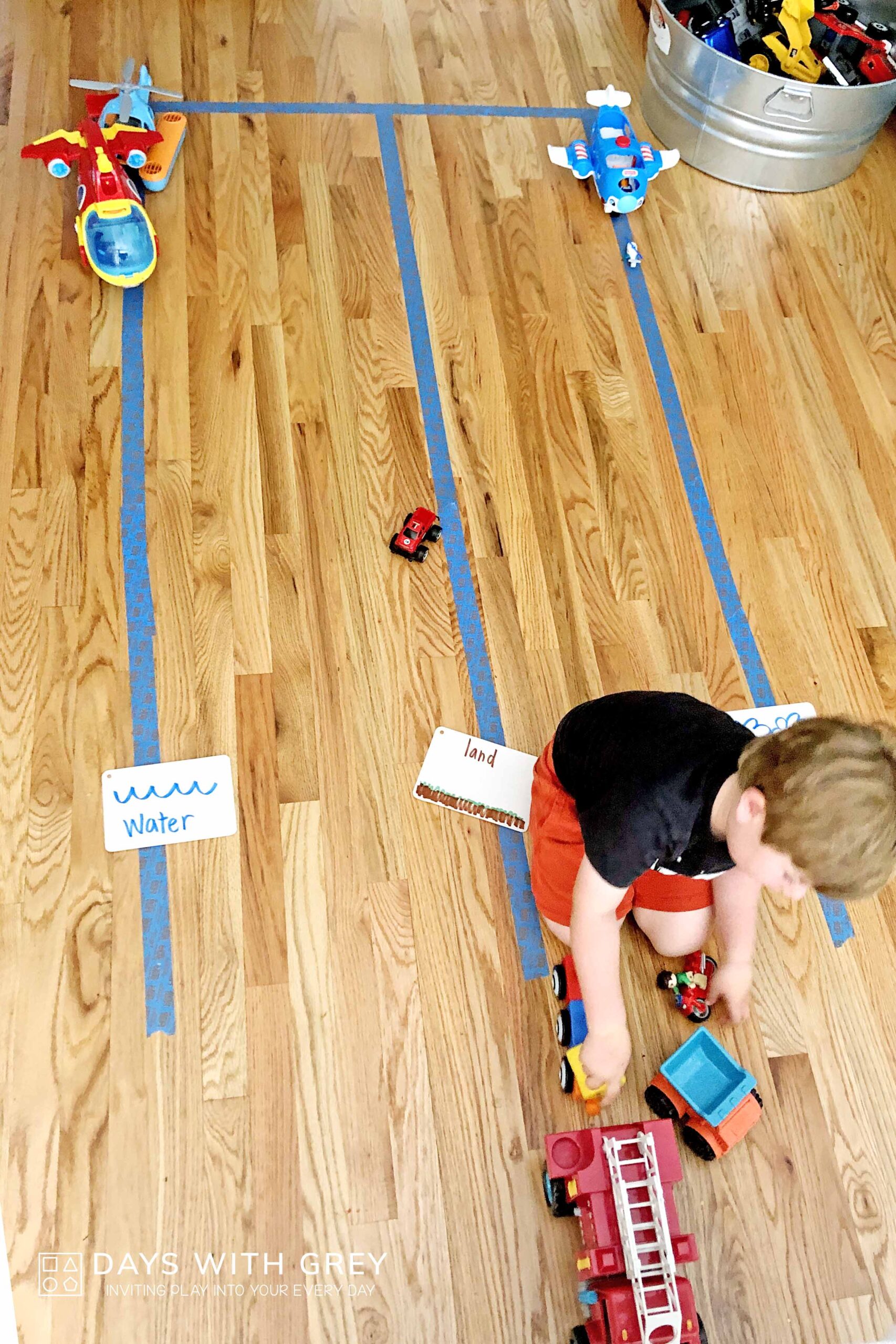 Transportation Toy Sort - Days With Grey