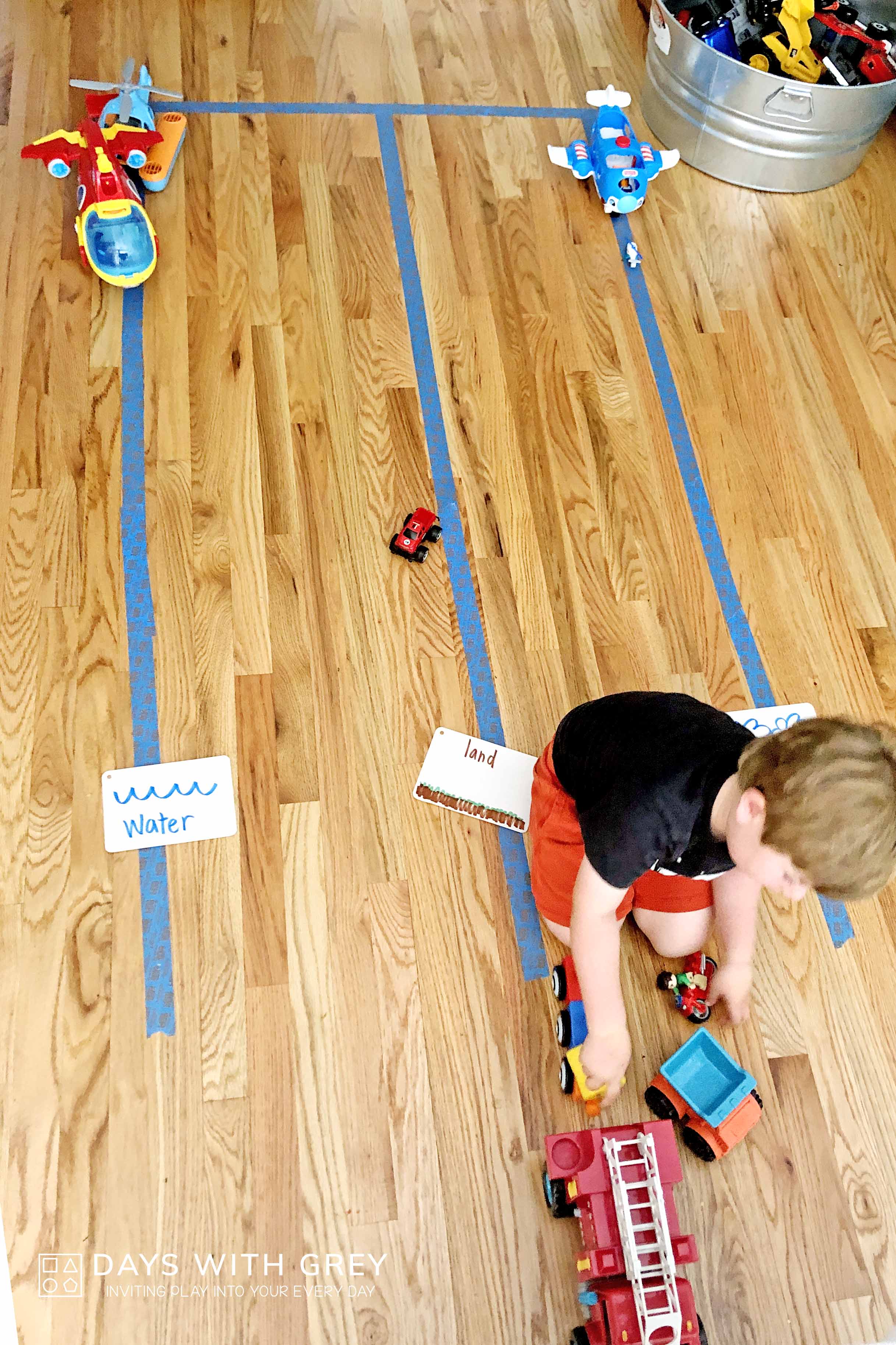 Transportation Toy Sort - Days With Grey