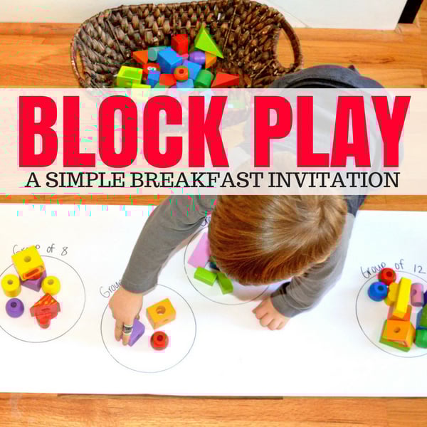 Quick Set Up Block Play for Grouping - Days With Grey