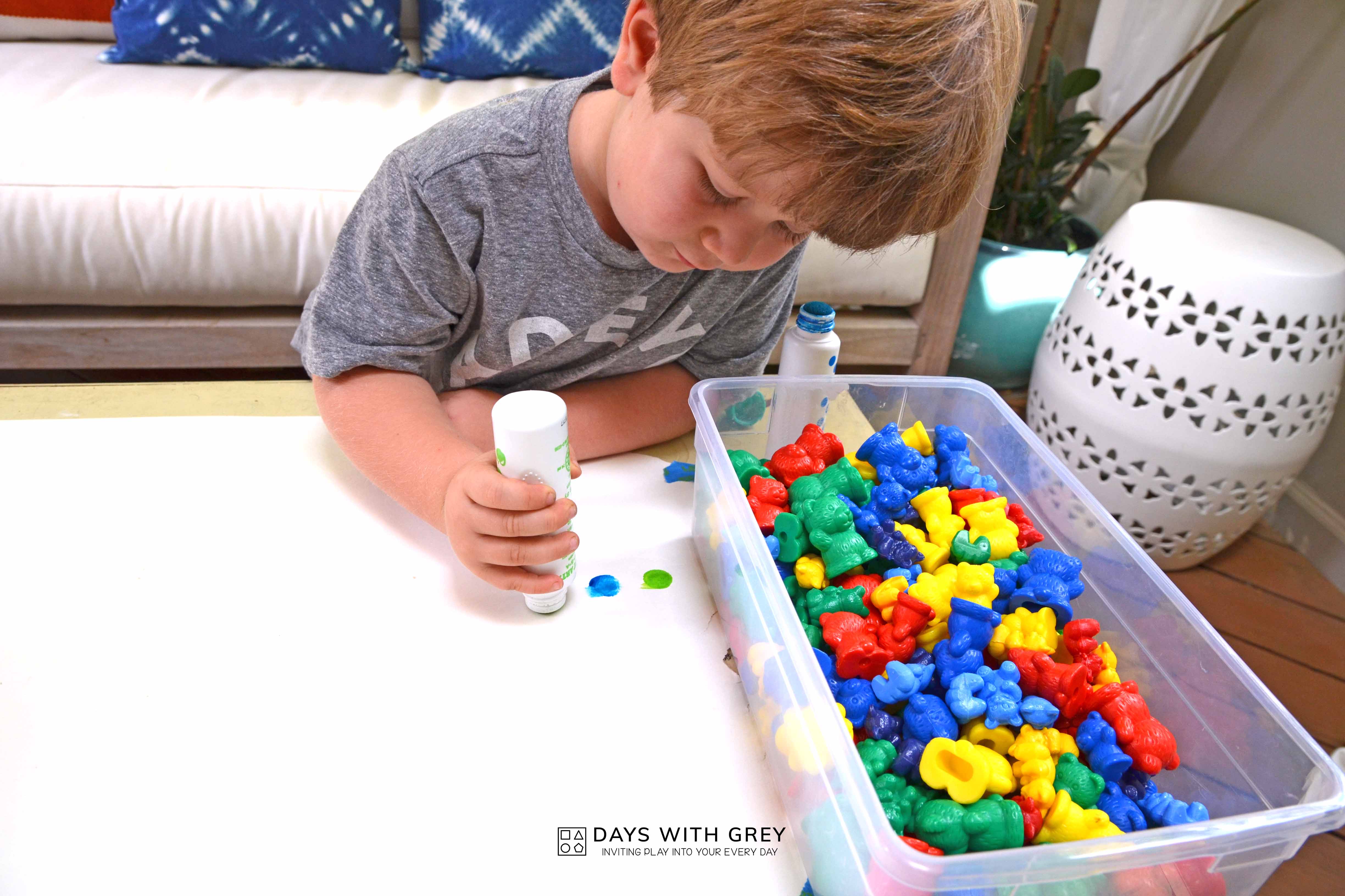 Bring the Bears Home; a Colorful Prewriting Activity - Days With Grey