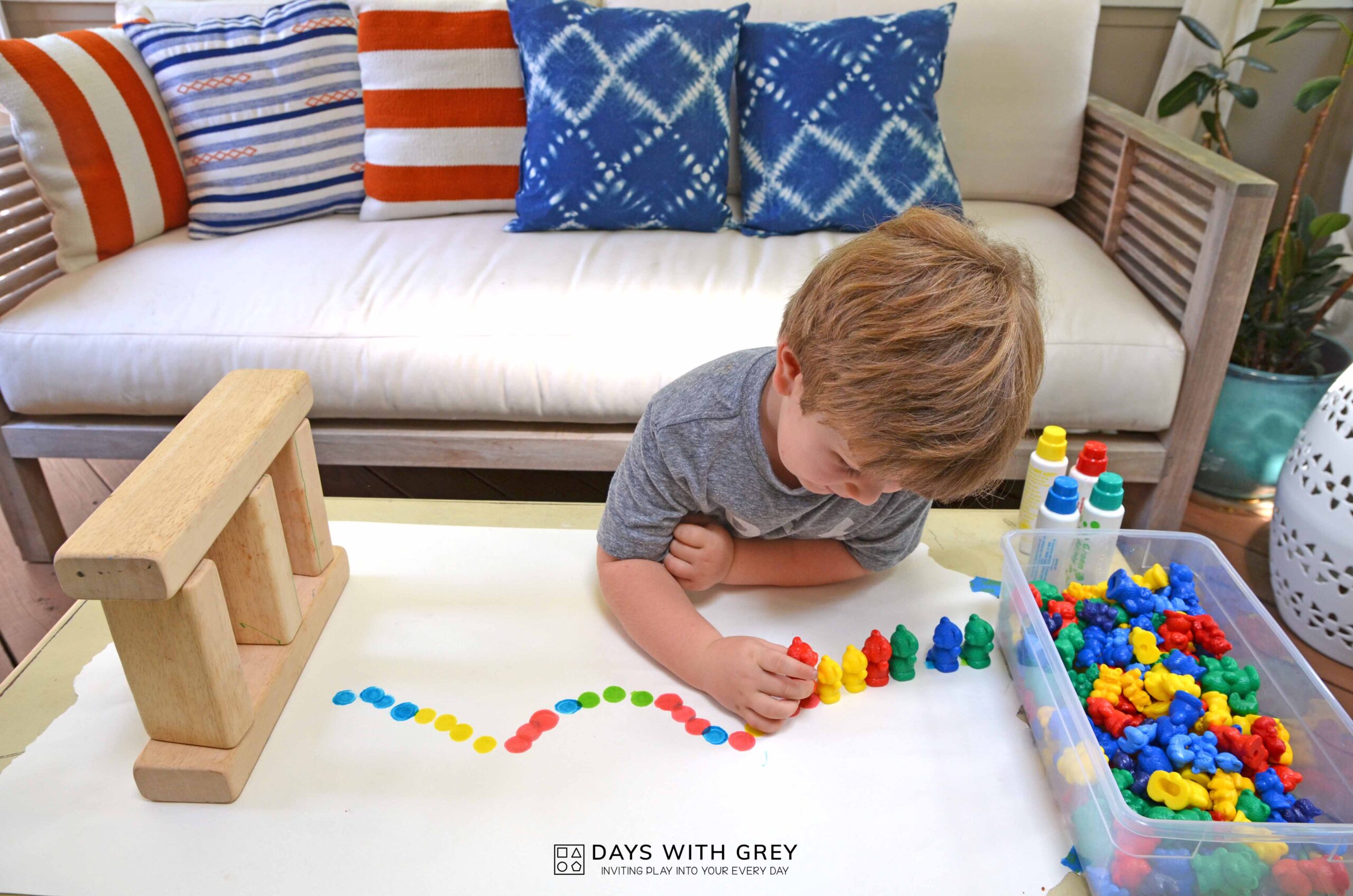 Bring the Bears Home; a Colorful Prewriting Activity - Days With Grey