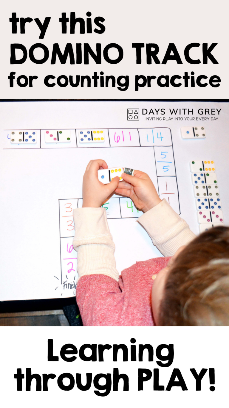 Learning Numbers: Domino Number Match Up Game - Days With Grey