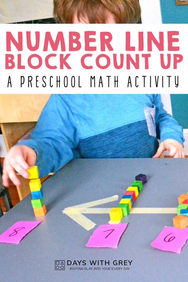 Block Count Up - a Hands-on Counting Activity - Days With Grey