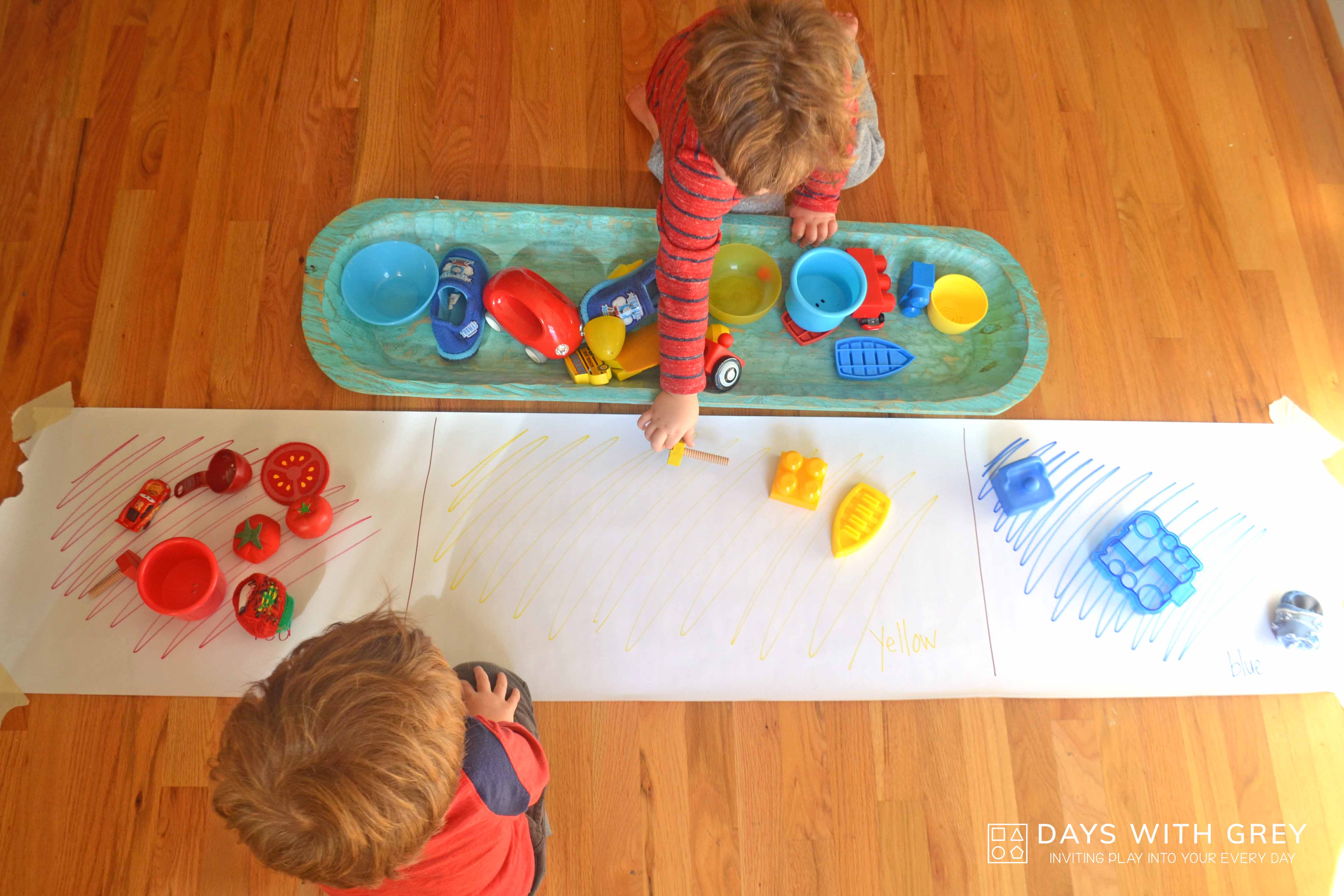 Primary Color Indoor Hunt - Days With Grey