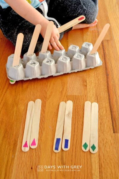 Craft Stick Shape Match - Days With Grey