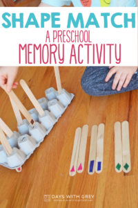 Craft Stick Shape Match - Days With Grey