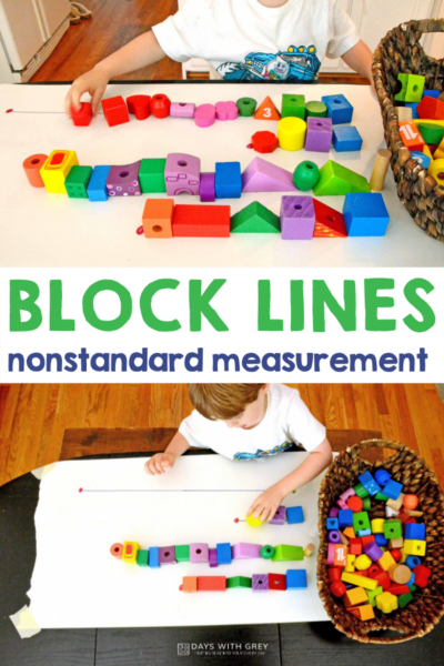 Nonstandard Measurement with Blocks - Days With Grey
