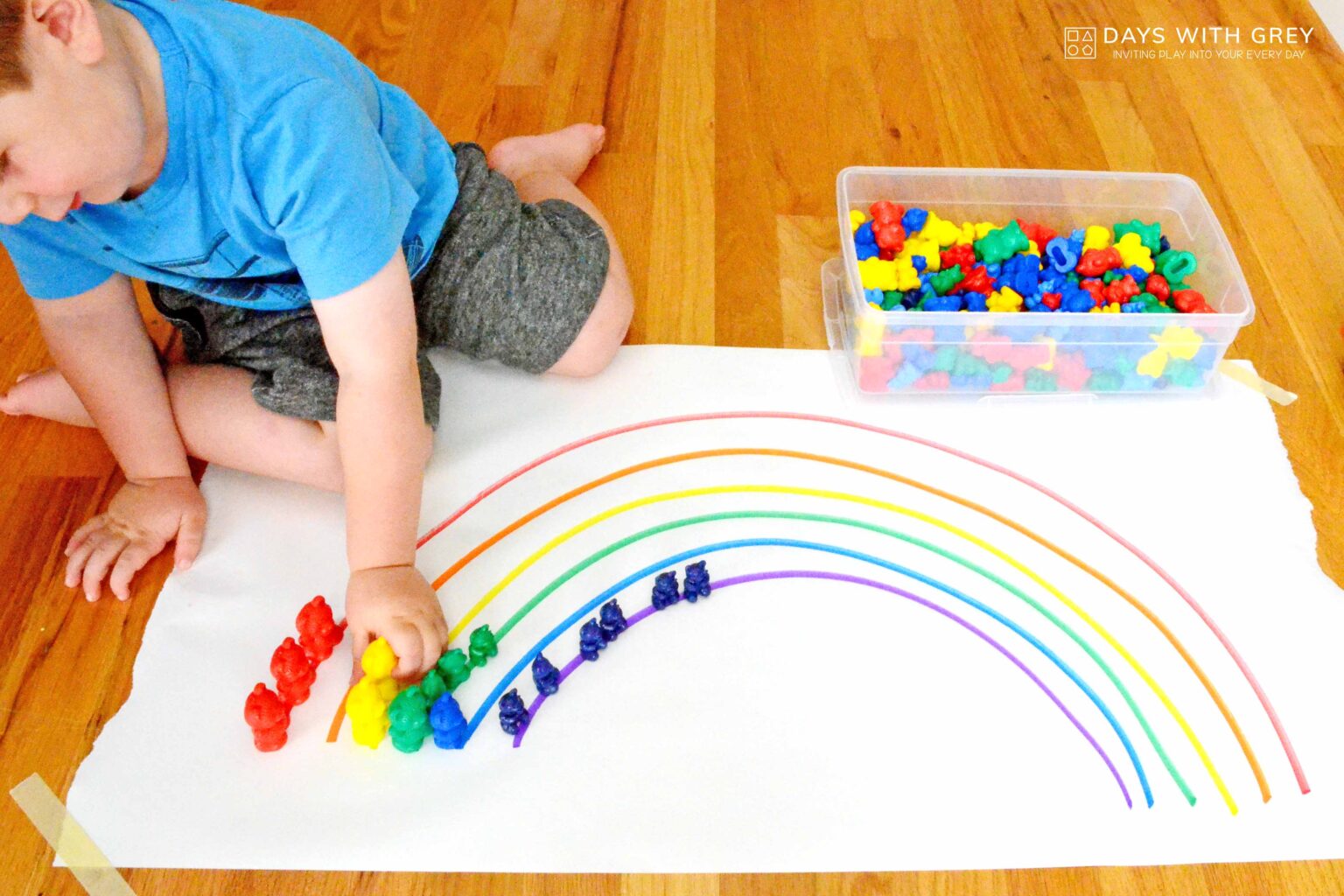 Rainbow Color Sorting - Days With Grey