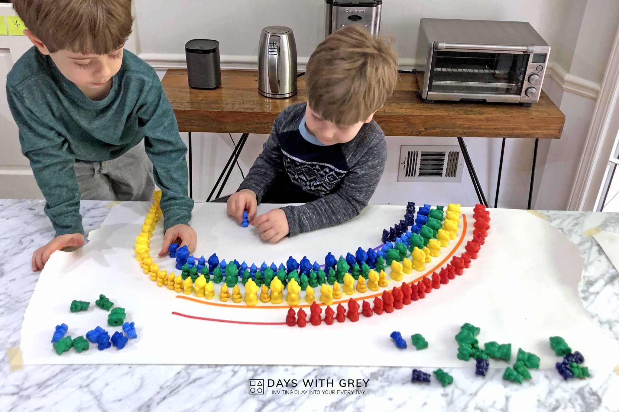 Rainbow Color Sorting - Days With Grey