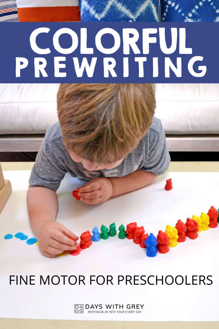 Bring the Bears Home; a Colorful Prewriting Activity - Days With Grey