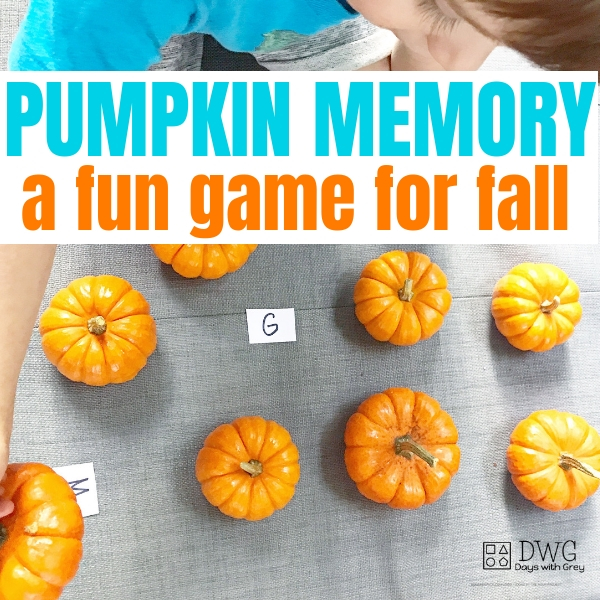 Memory Alphabet Game for Fall - Days With Grey