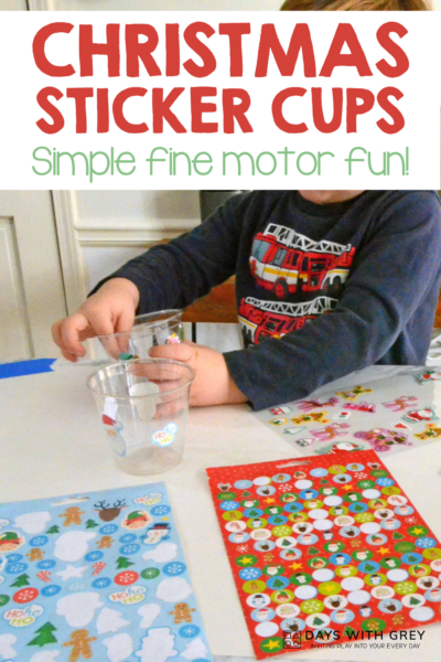 Christmas Sticker Cups - Days With Grey