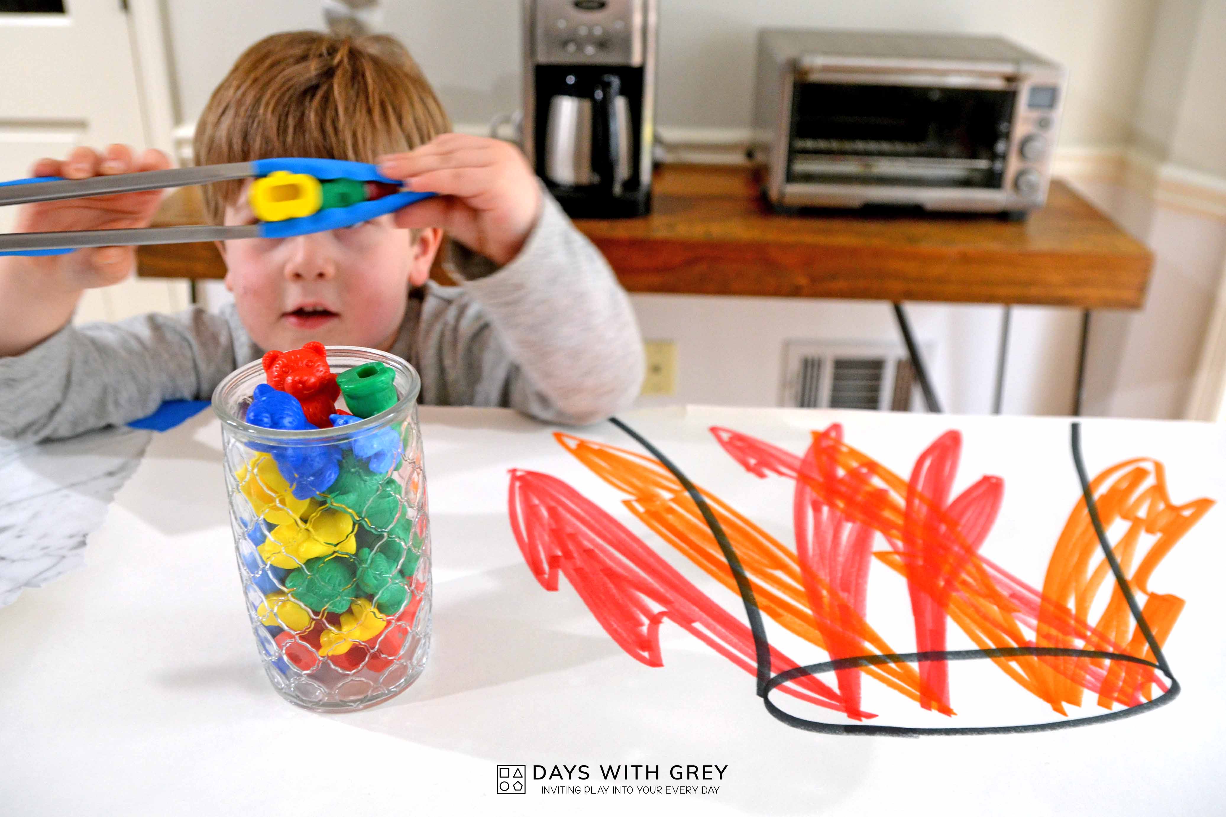 Fine Motor Activity; Bear Rescue - Days With Grey