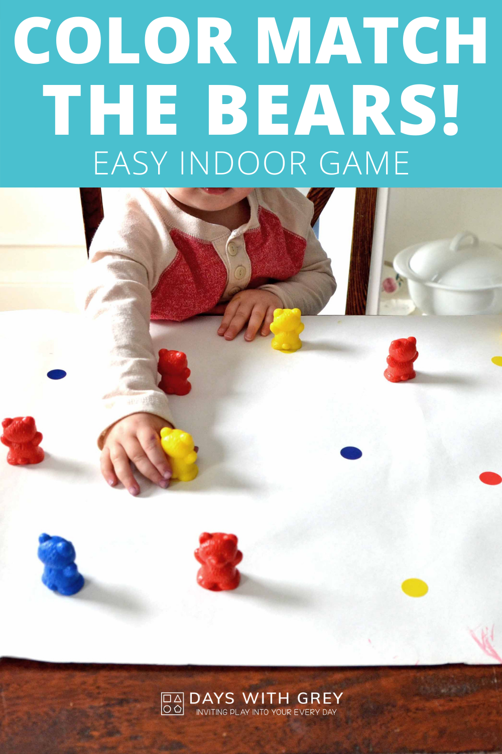 Color Match the Bears - Days With Grey