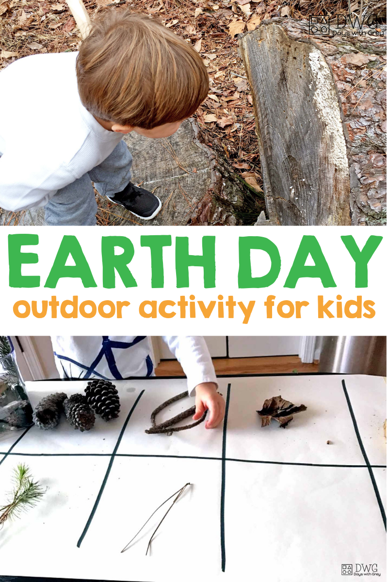 Earth Day Activity for Kids Using the Outdoors - Days With Grey