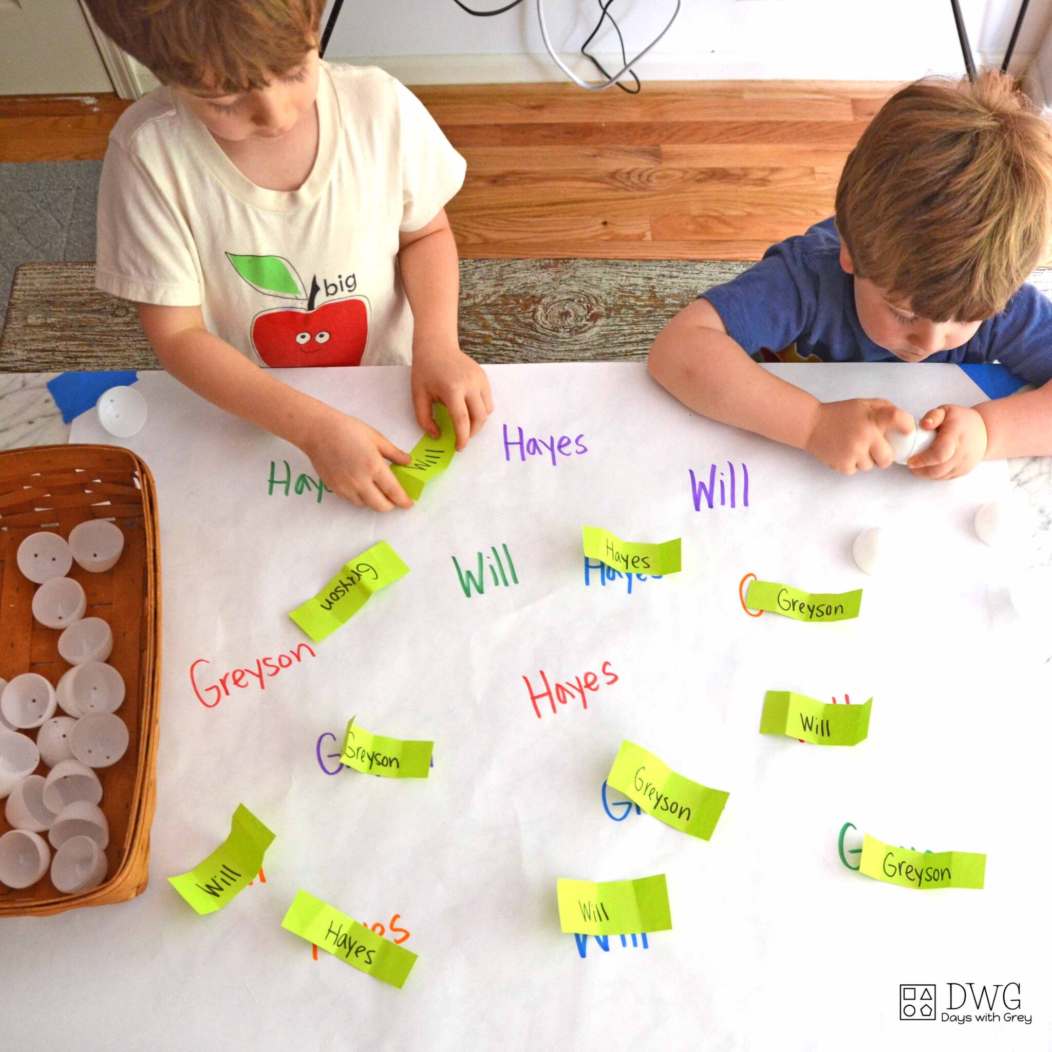 15 FUN Name Activities for Preschoolers - Days With Grey