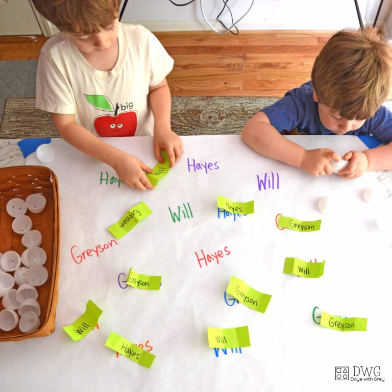 15 FUN Name Activities for Preschoolers - Days With Grey
