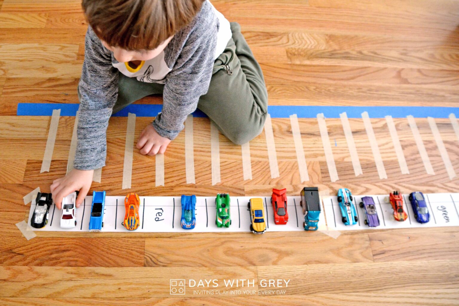 Color Words Preschool Activity - Days With Grey