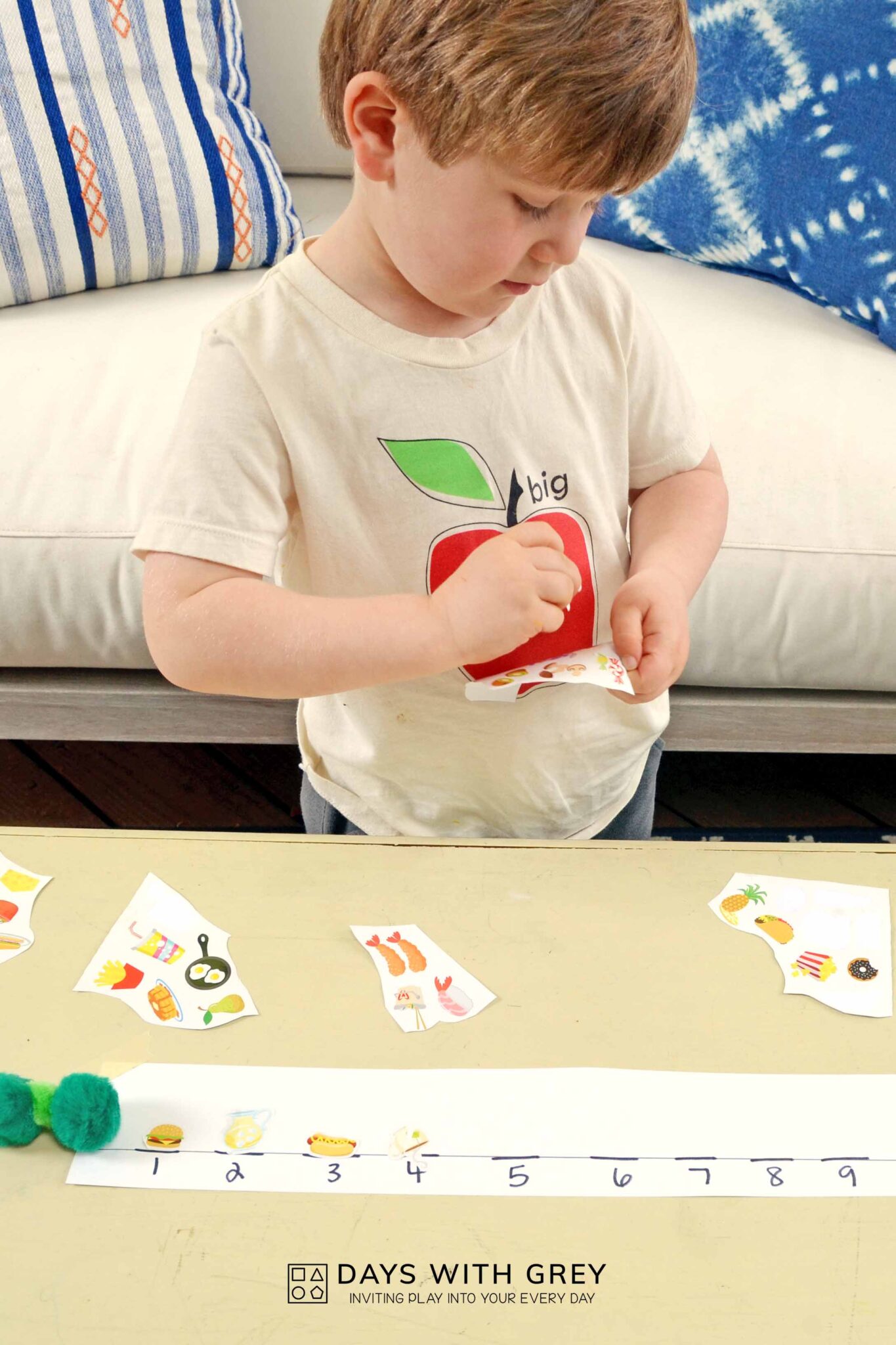 The Hungry Caterpillar Count Up - Days With Grey