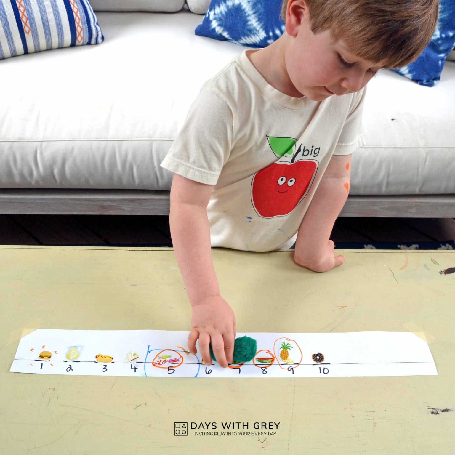The Very Hungry Caterpillar Count Up - Days With Grey