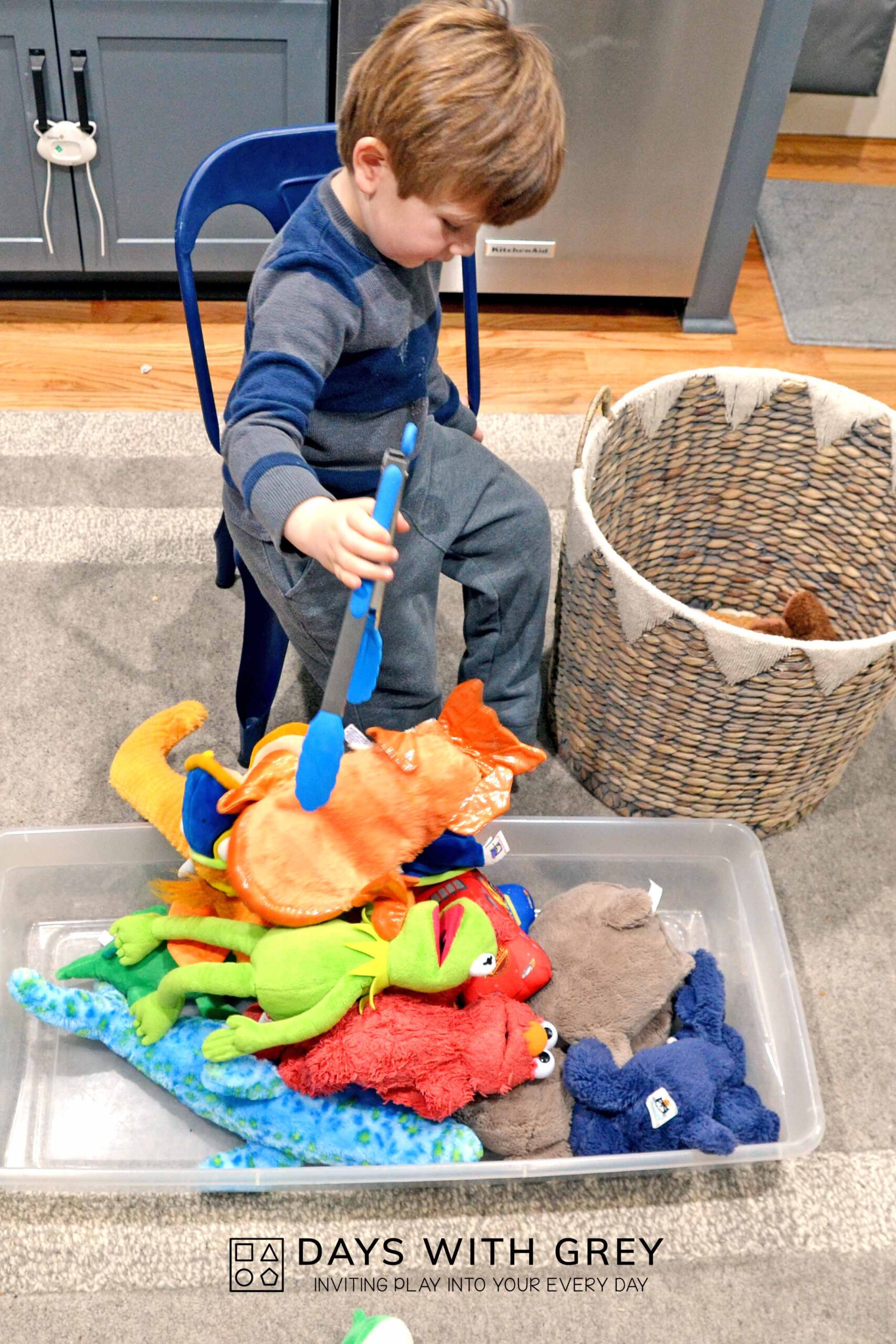 The Claw: An Indoor Game for Preschoolers - Days With Grey